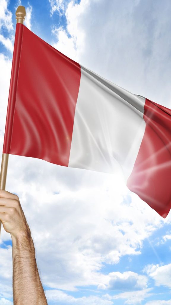 Bandera de Peru Wallpaper para fondo | DESCARGA GRATIS