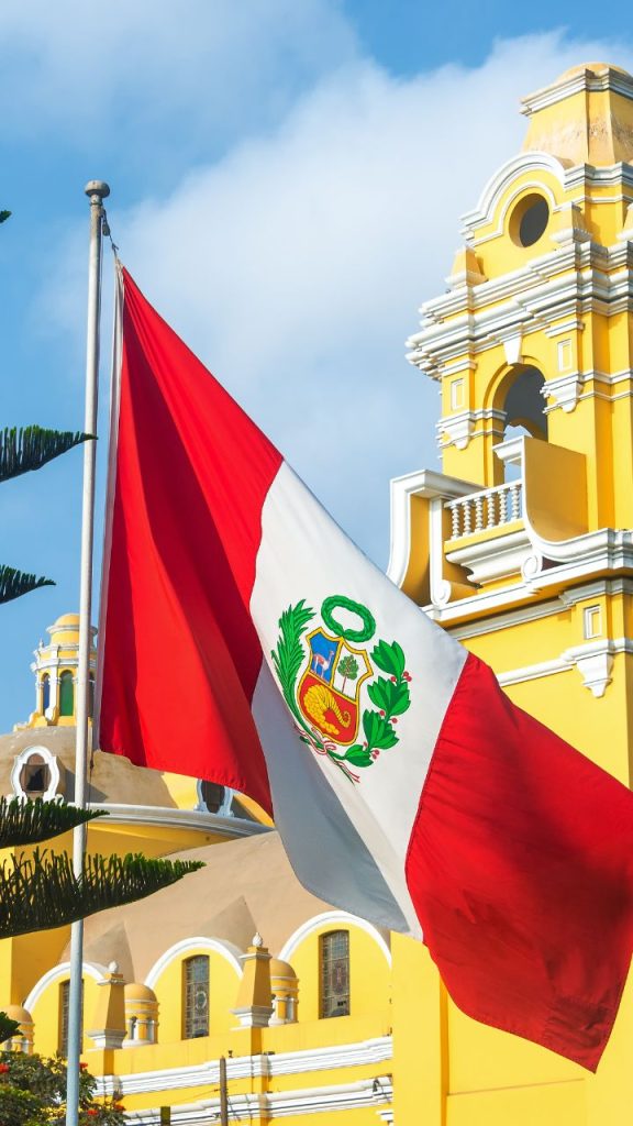 Bandera de Peru Wallpaper para fondo | DESCARGA GRATIS